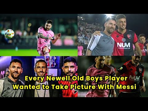Messi Reaction When Every Newell Player Wanted to take Picture with Messi | Inter Miami vs Newell