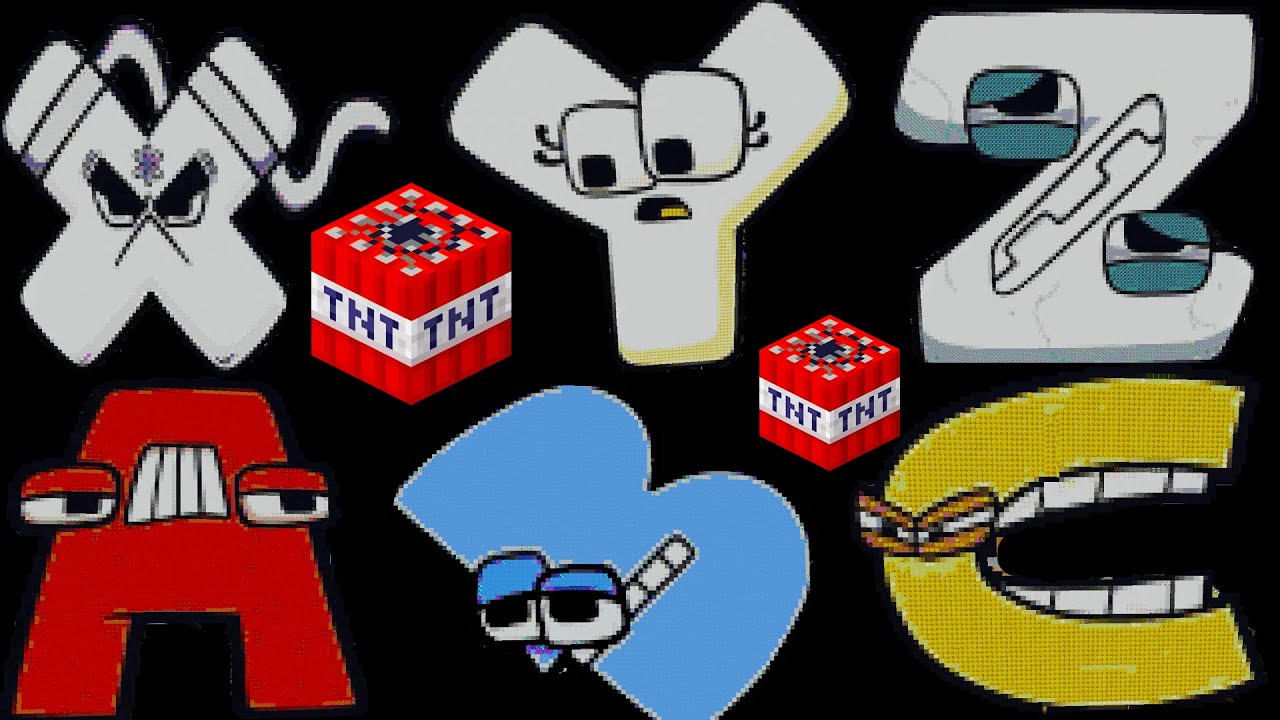 Alphabet Lore Minecraft Train (All Letters) - YouTube