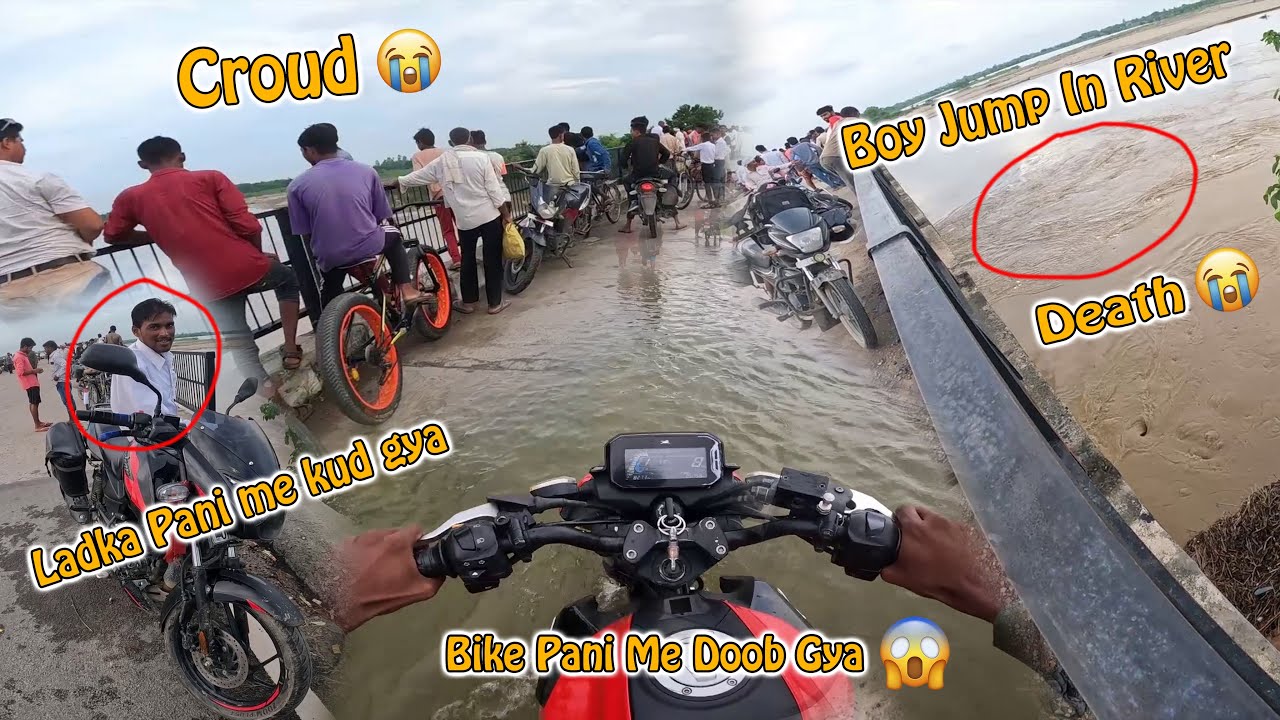 Boy Jump In River 😱| Death 😭| Rider Pani Me Doob Gya 😌 - YouTube