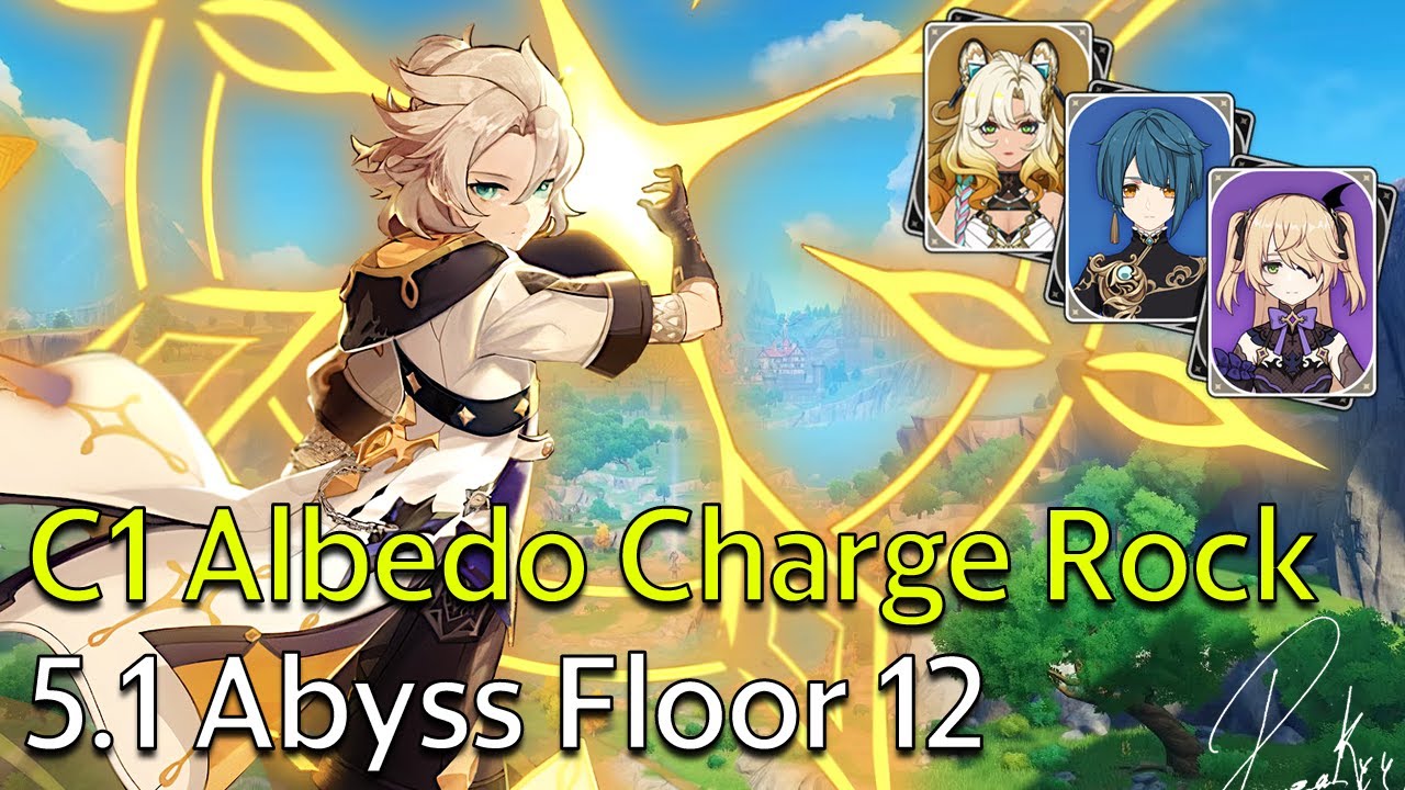 C1 Albedo Charged Rock - Genshin Impact 5.1 Spiral Abyss Full Clear ...
