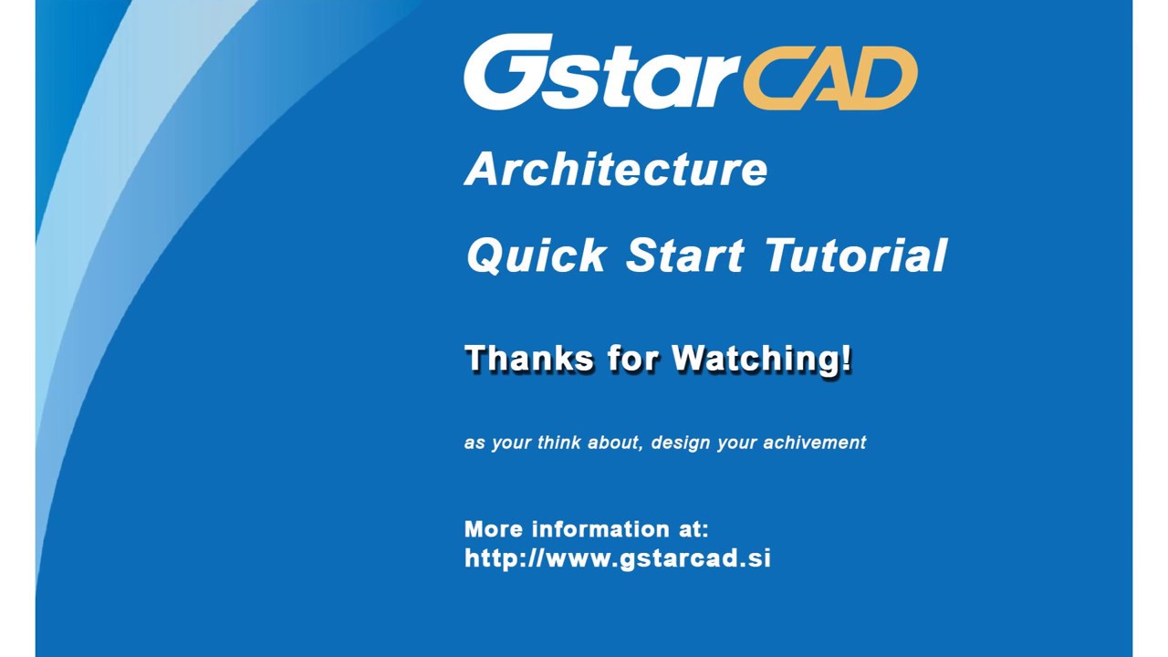 GstarCAD Architecture tutorial - YouTube