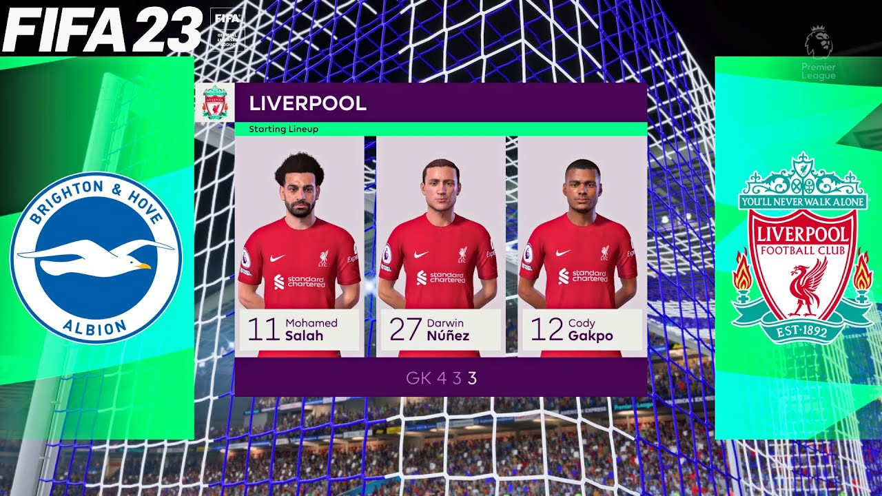 FIFA 23 | Brighton vs Liverpool - Premier League English Match Season ...