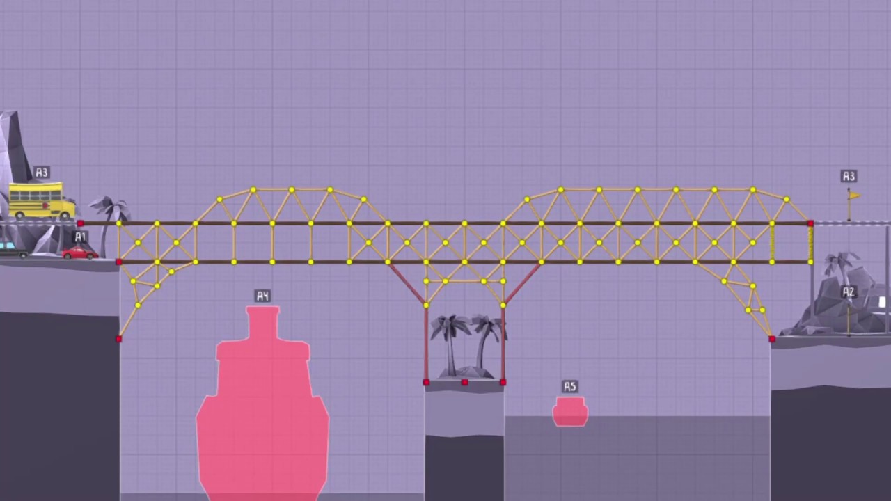 Poly Bridge 2 Level 2 - 7 "Double Decker Highway" 100% - YouTube