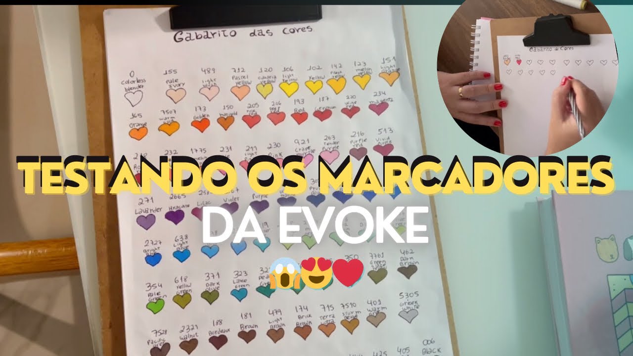 COLORINDO BOBBIE GOODS COM MARCADORES EVOKE + COLOR SWATCH - YouTube