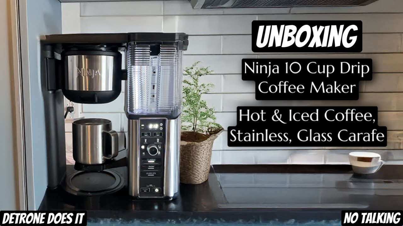 Unboxing: Ninja CM300 Hot & Iced Coffee Maker | Stainless Steel & Glass ...