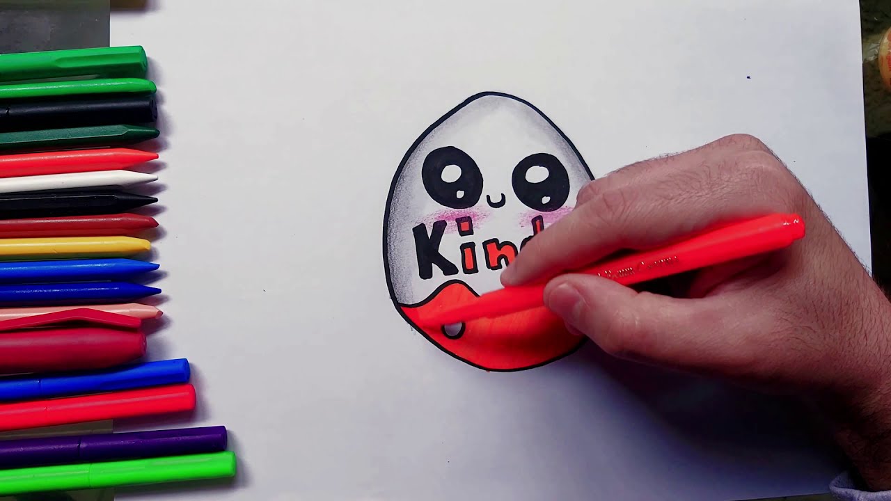 [Tuto] Comment dessiner un Kinder surprise KAWAII facile à faire - YouTube