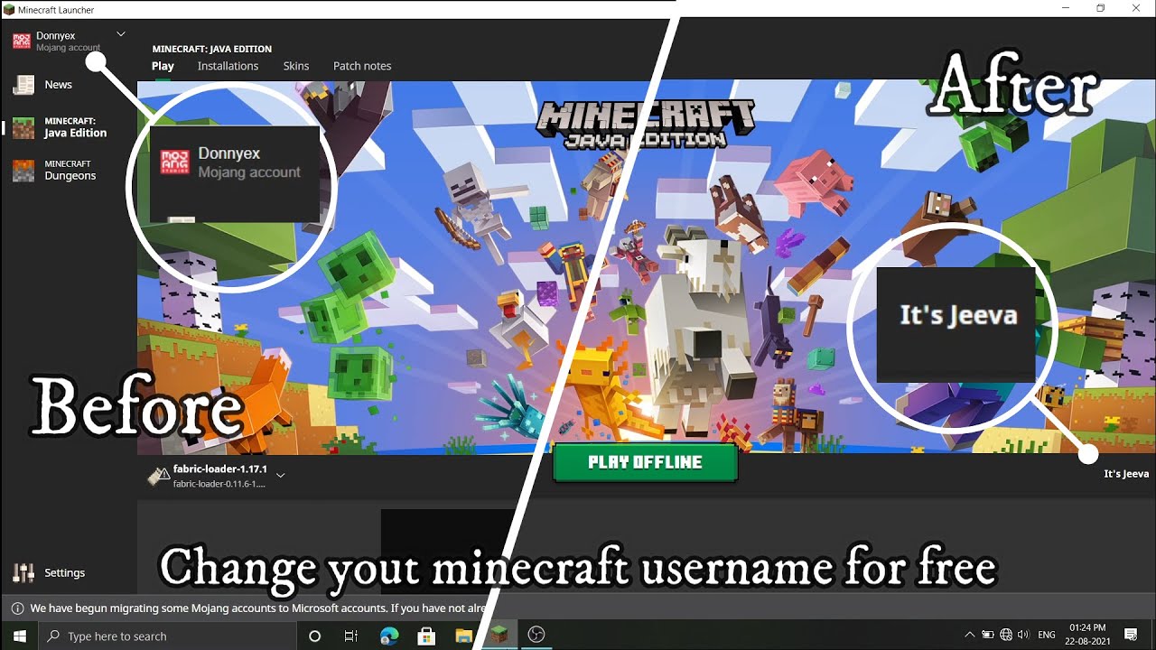 Change Your Name In Minecraft Launcher for free (Alt Account) - YouTube