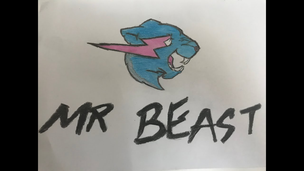 Drawing mr beast logo | #Mr.3D - YouTube