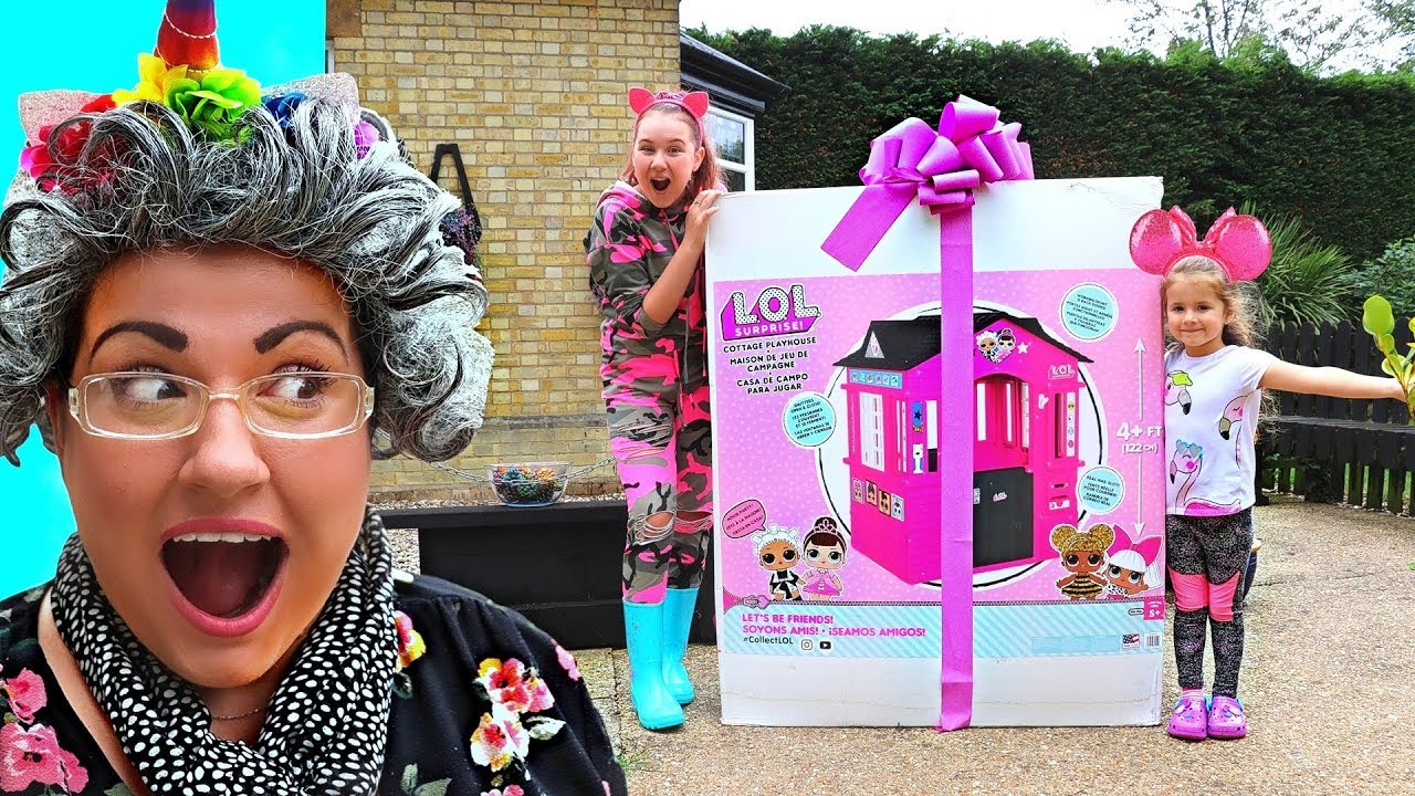 Ruby Pretend Play with PINK Kids PlayHouse Toy - YouTube