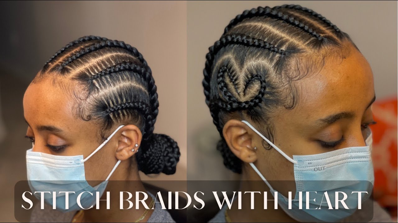 How To Stitch Braids W Heart Partdesign Youtube