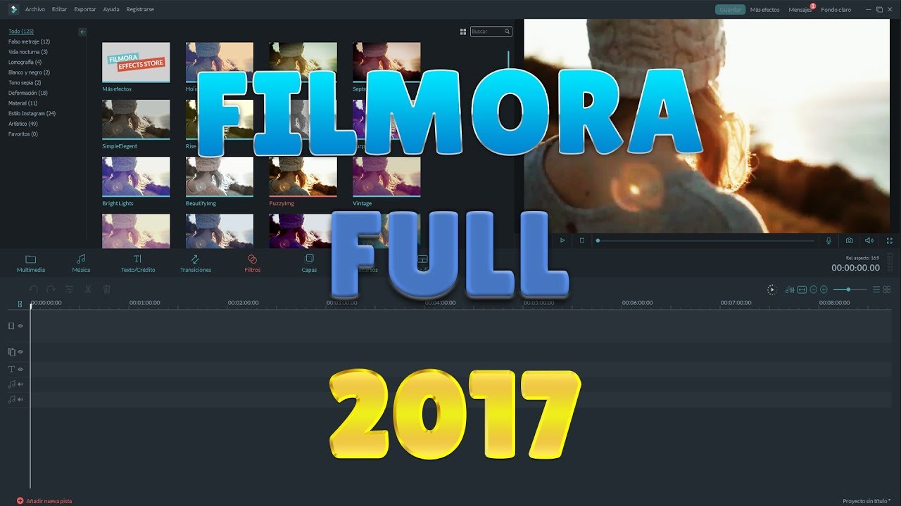Descargar e Instalar Wondershare Filmora 2017 FULL Ultima Version - YouTube