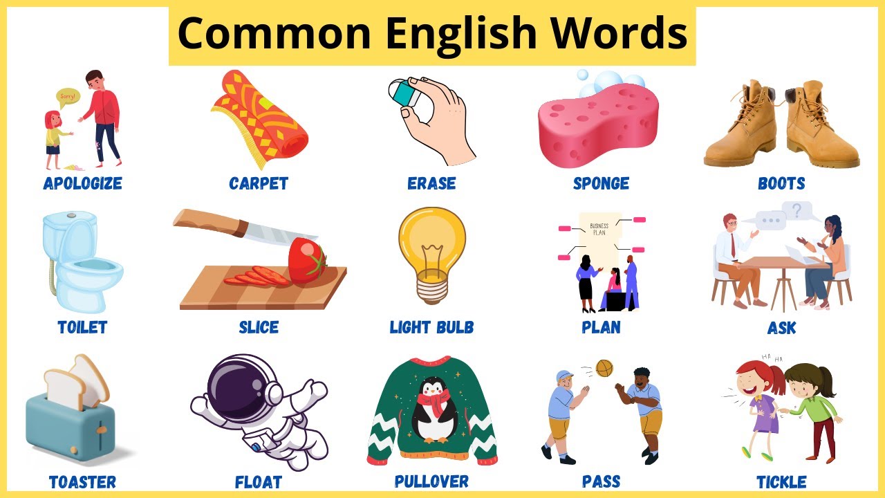 English Vocabulary | Common English Words - YouTube