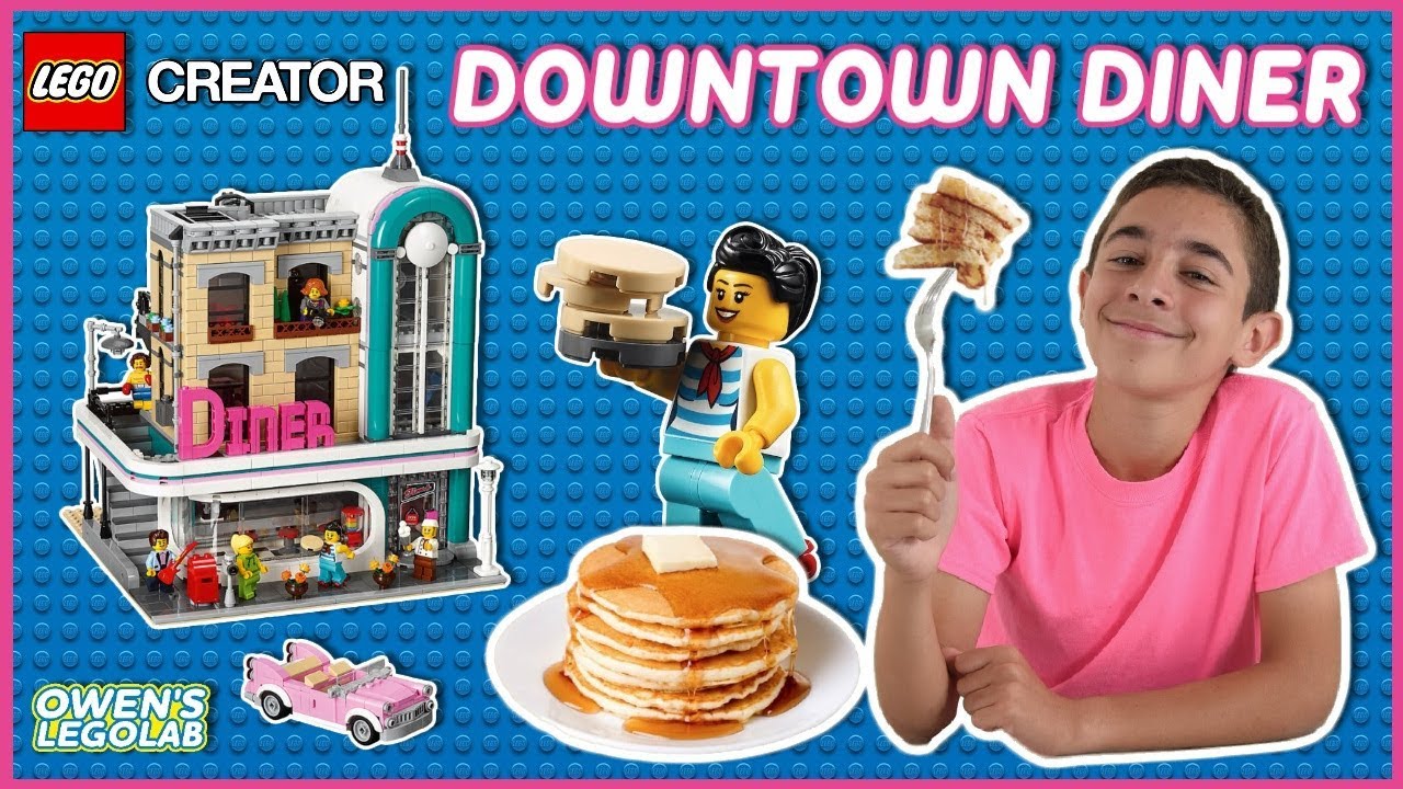 LEGO Creator Expert: Downtown Diner #10260 Speed Build & Review - YouTube