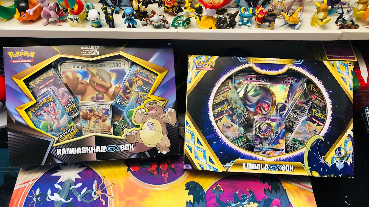 NEW KANGASKHAN GX BOX & LUNALA GX BOX OPENING *The most beautiful ...