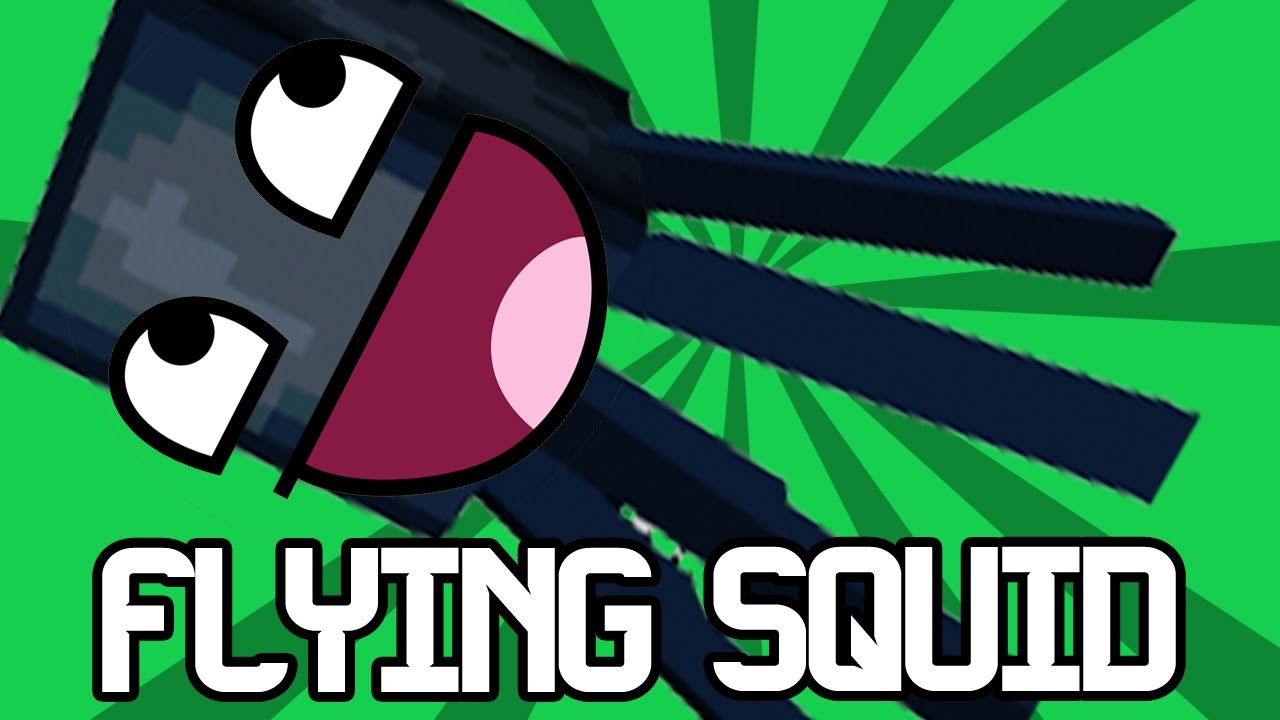 Minecraft | GLITCHED FLYING SQUID!!!@!@@"1#~~1one! - YouTube