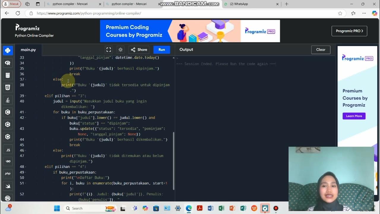 PEMBUATAN APLIKASI PENGELOLAAN BUKU PERPUSTAKAAN MENGGUNAKAN BAHASA PEMROGRAMAN PYTHON(Tugas ...