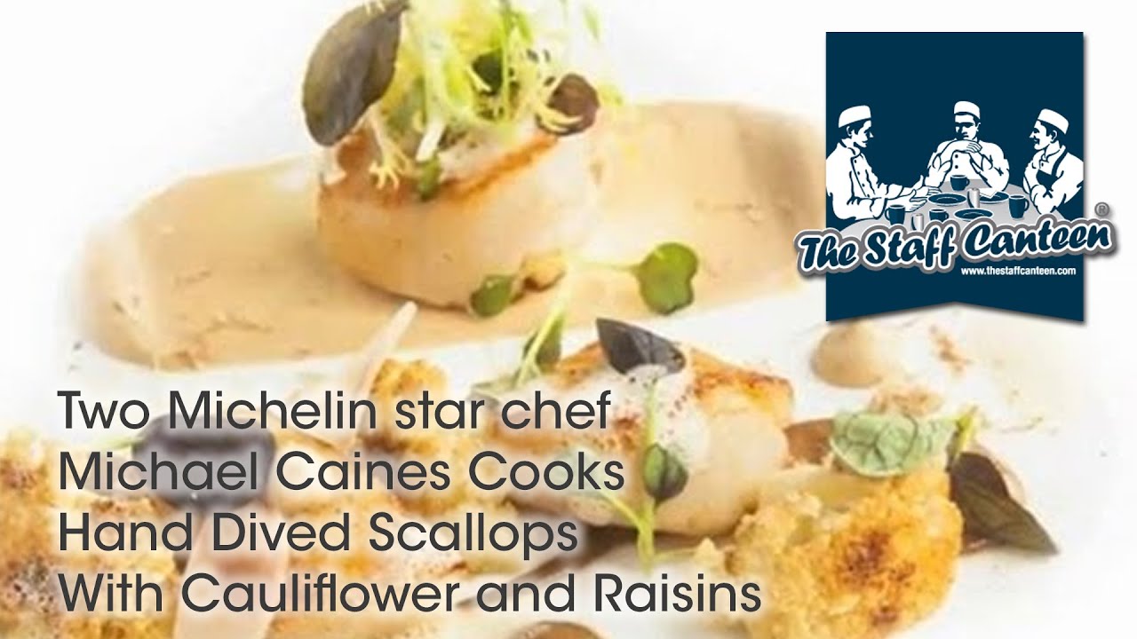 Two Michelin star chef Michael Caines Cooks Hand Dived Scallops With ...