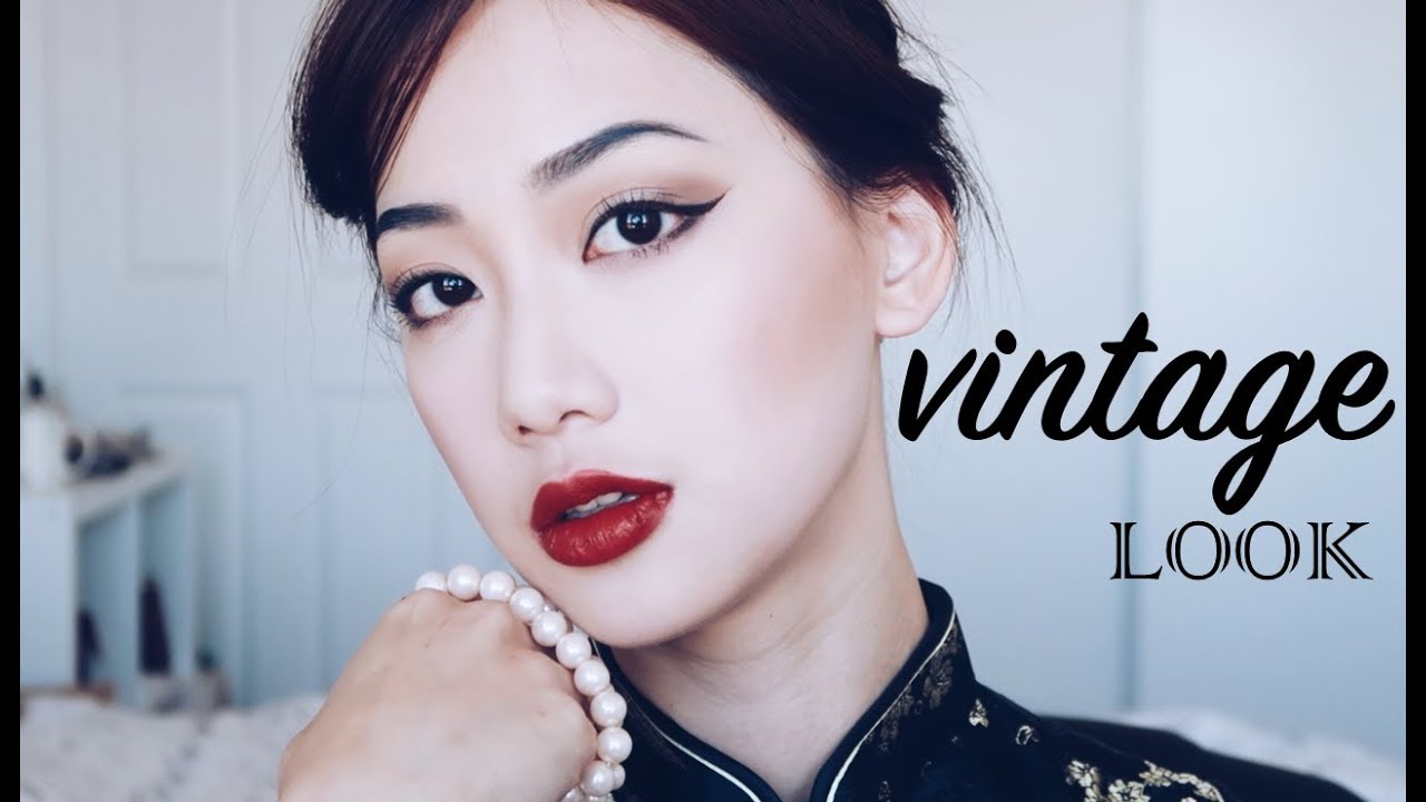 夜上海復古旗袍妝容 Lunar New Year Vintage Makeup Look Youtube