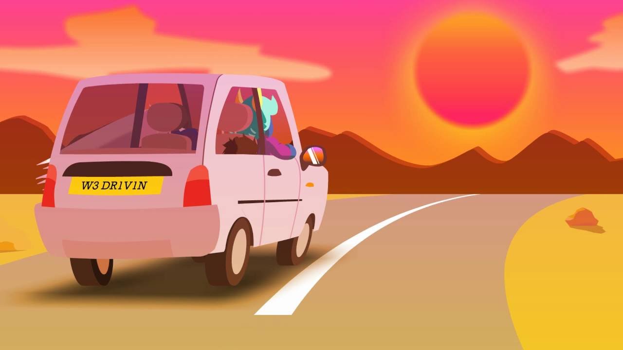 A Long Drive To Nowhere [Loop Animation] - YouTube