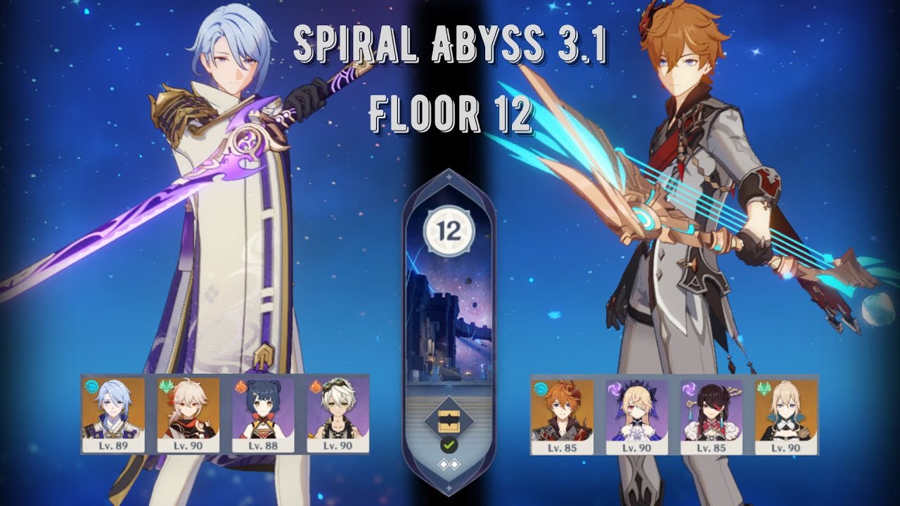 Ayato National & Childe Delusion - Spiral Abyss 3.1 Floor 12 | Genshin ...