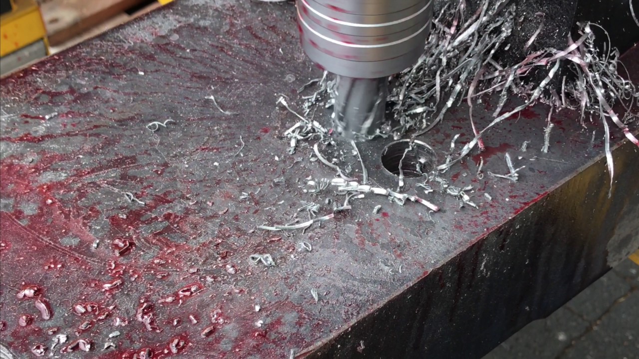 Drilling With Magnetic Drill & Annular Core Cutters - YouTube