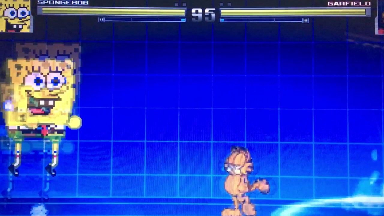 SpongeBob SquarePants VS Garfield The Cat Mugen - YouTube