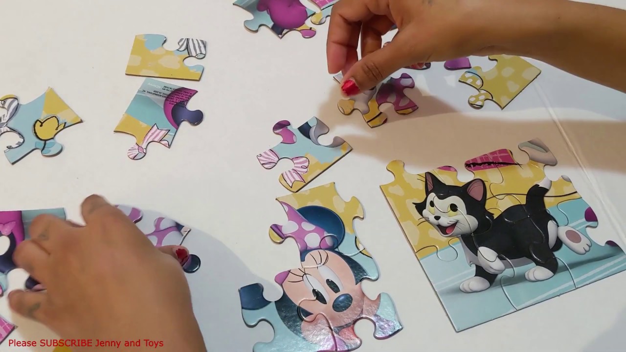 MICKEY MOUSE CLUBHOUSE Puzzle Game. Jenny's mom playing a puzzle game ...