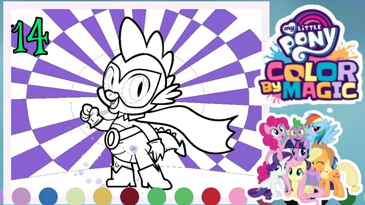 My Little Pony : Color By Magic | Hello Spike! #mylittlepony #gaming # ...