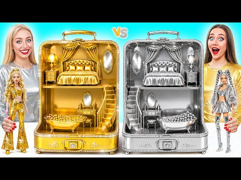 Harika Bebek Evi İnşası Altın vs Gümüş Meydan Okuma | Muhteşem Yaratıcı Mücadele Multi DO Girls