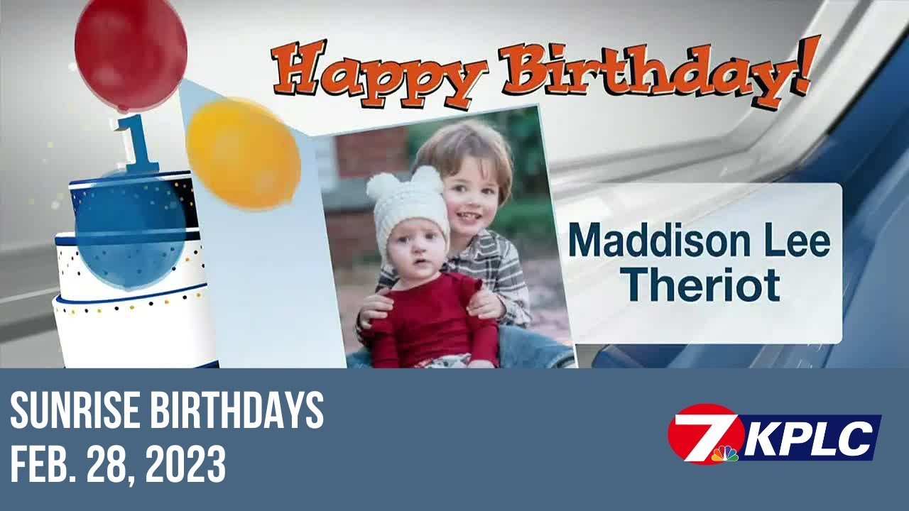 KPLC 7News Sunrise Birthdays - Feb. 28, 2023 - YouTube