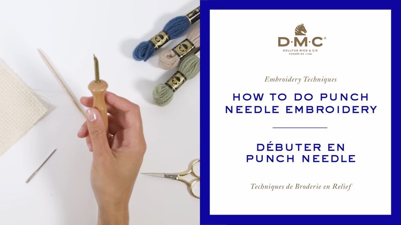 How To do Punch Needle Embroidery - YouTube