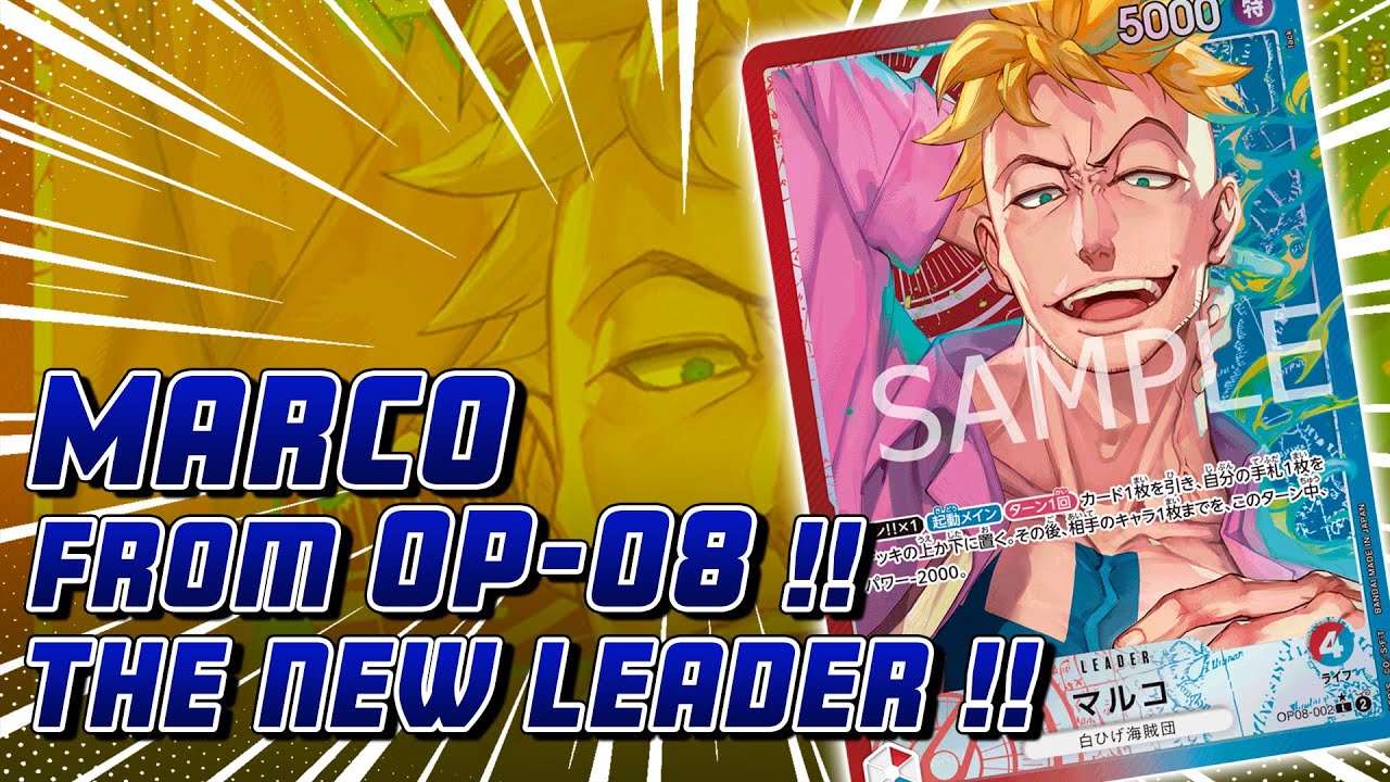 OP-08 Red Blue Marco Gameplay [One Piece Card Game Sim] - YouTube