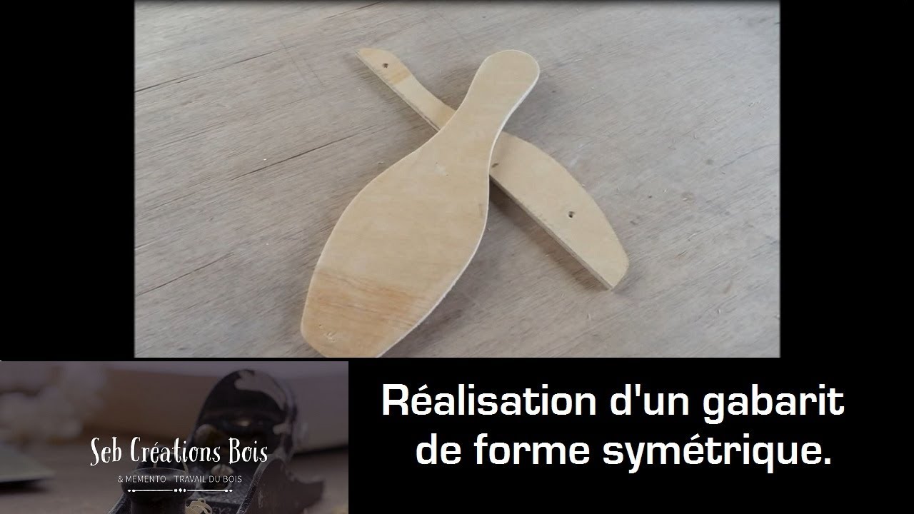Comment fabriquer un gabarit de forme symétrique. - YouTube