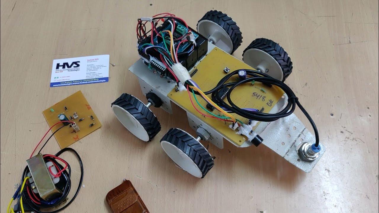 RF Controlled Metal Detection Robot - YouTube