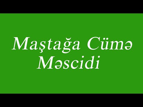 Mastaga Cume Mescidi Meherremin 10 cu gunu