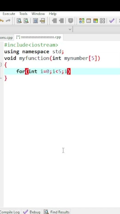Understanding Function Parameters Passing Arrays In C Youtube