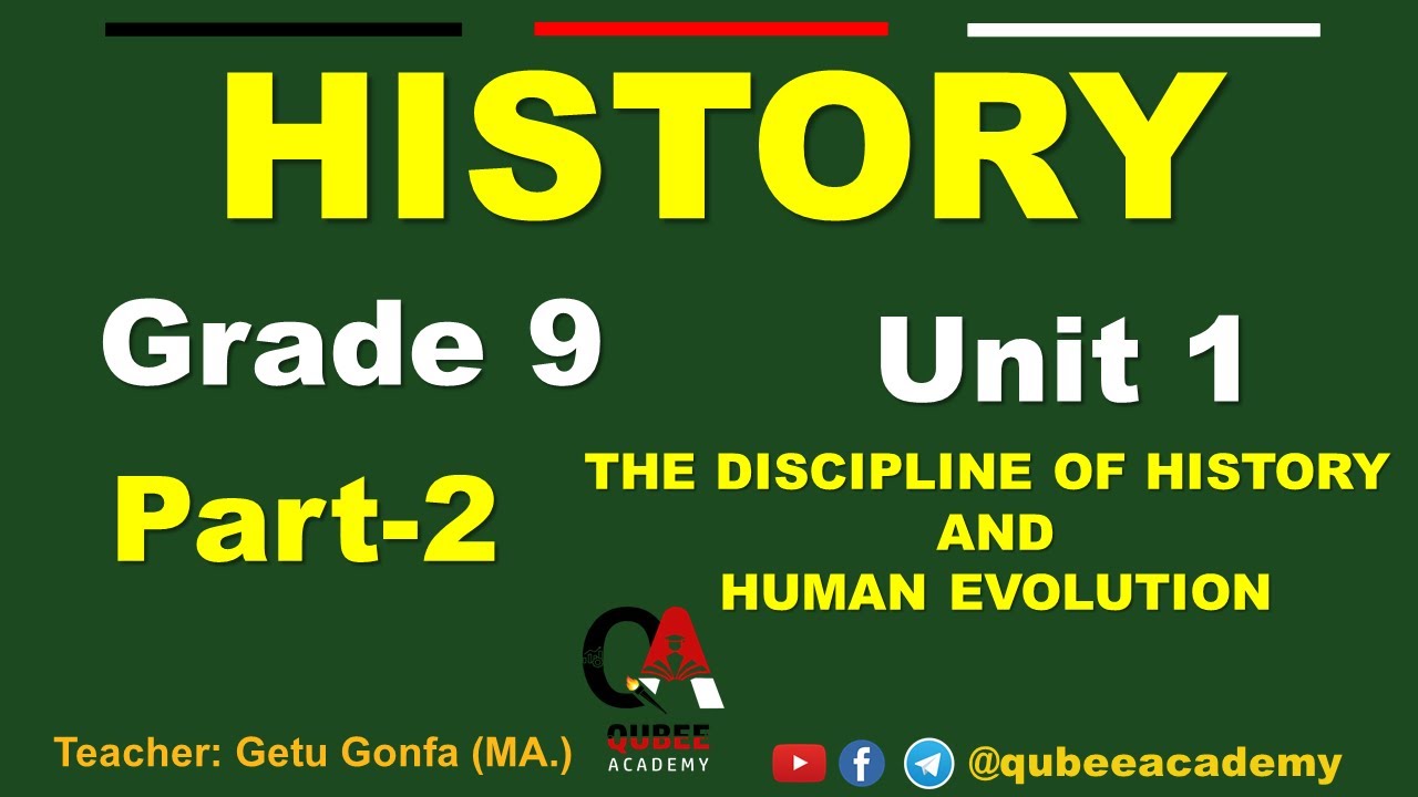 2. Grade 9 History | Unit 1: The Discipline of History and Human ...