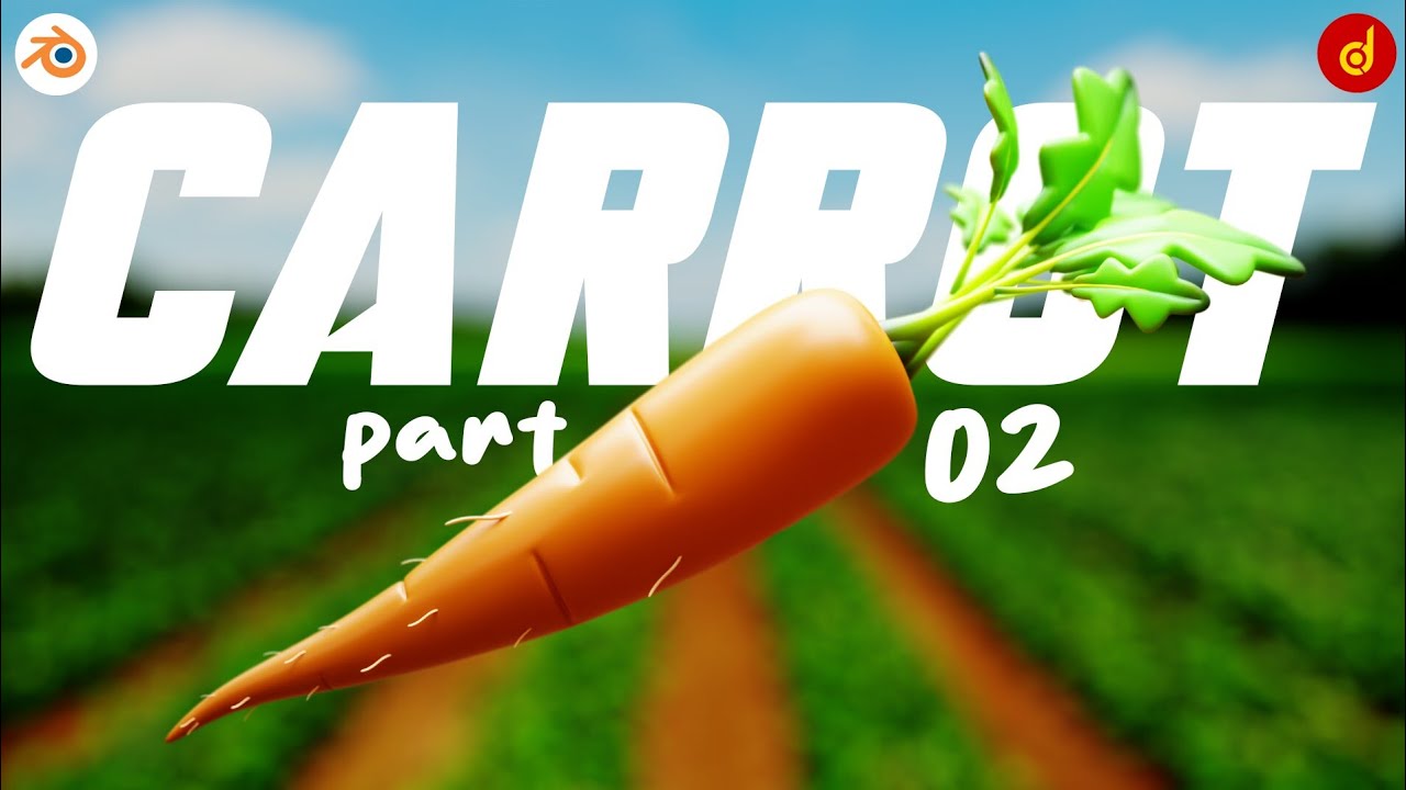 Carrot 3D Modeling in Blender | Carrot 3D Modeling | Blender Low Poly ...
