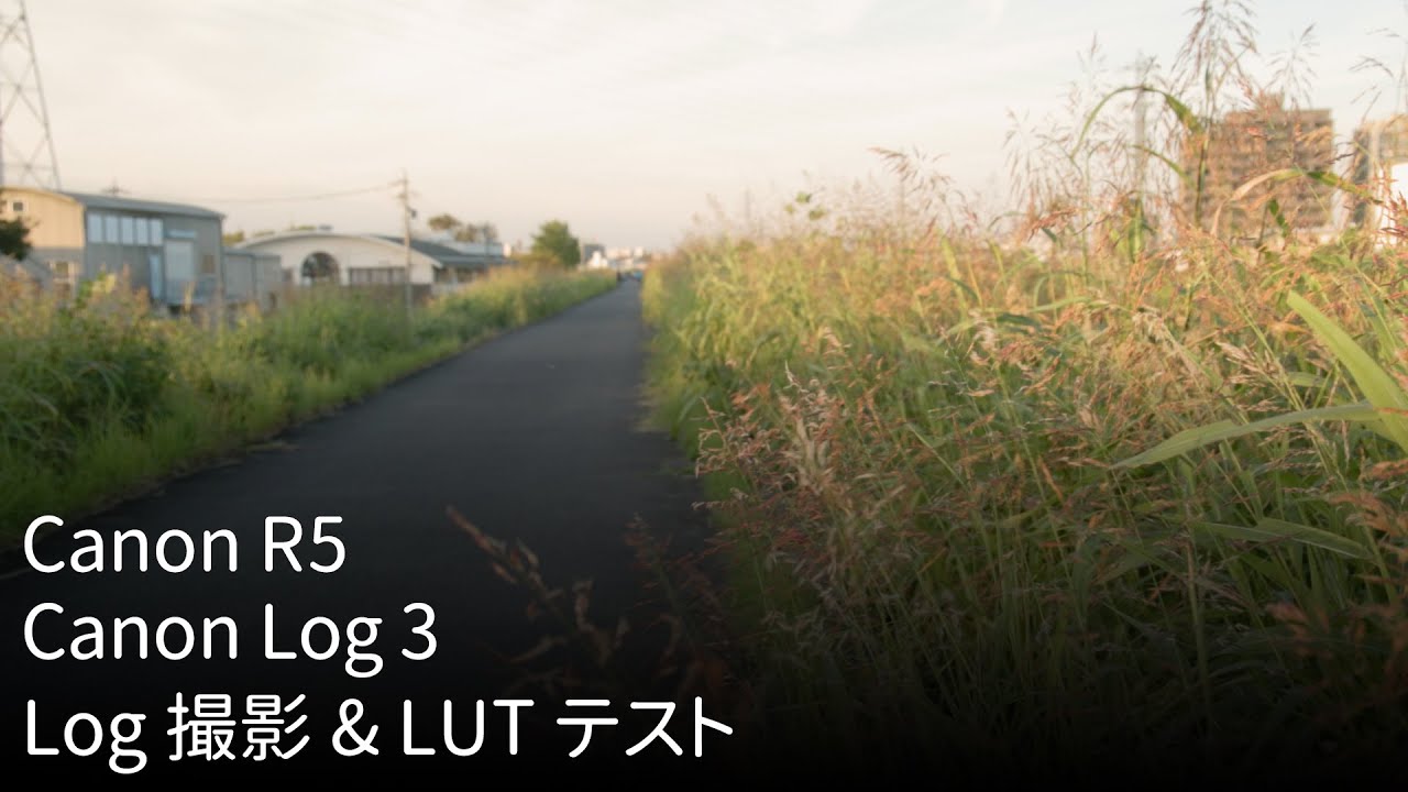 Canon R5 Log撮影 & LUT テスト 天白川にて - YouTube