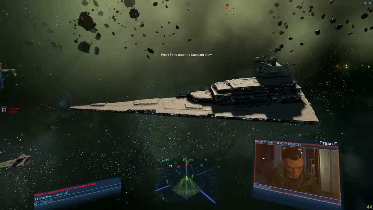 X4: Star Wars Interworlds - ISD1 VS Mandalorian Venator - YouTube