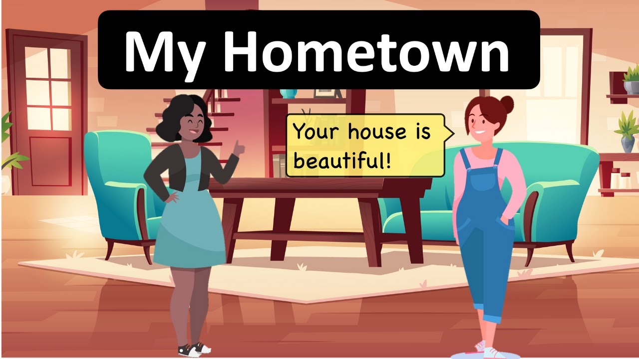 HOMETOWN Conversation 🏠 | Learn with Examples - YouTube