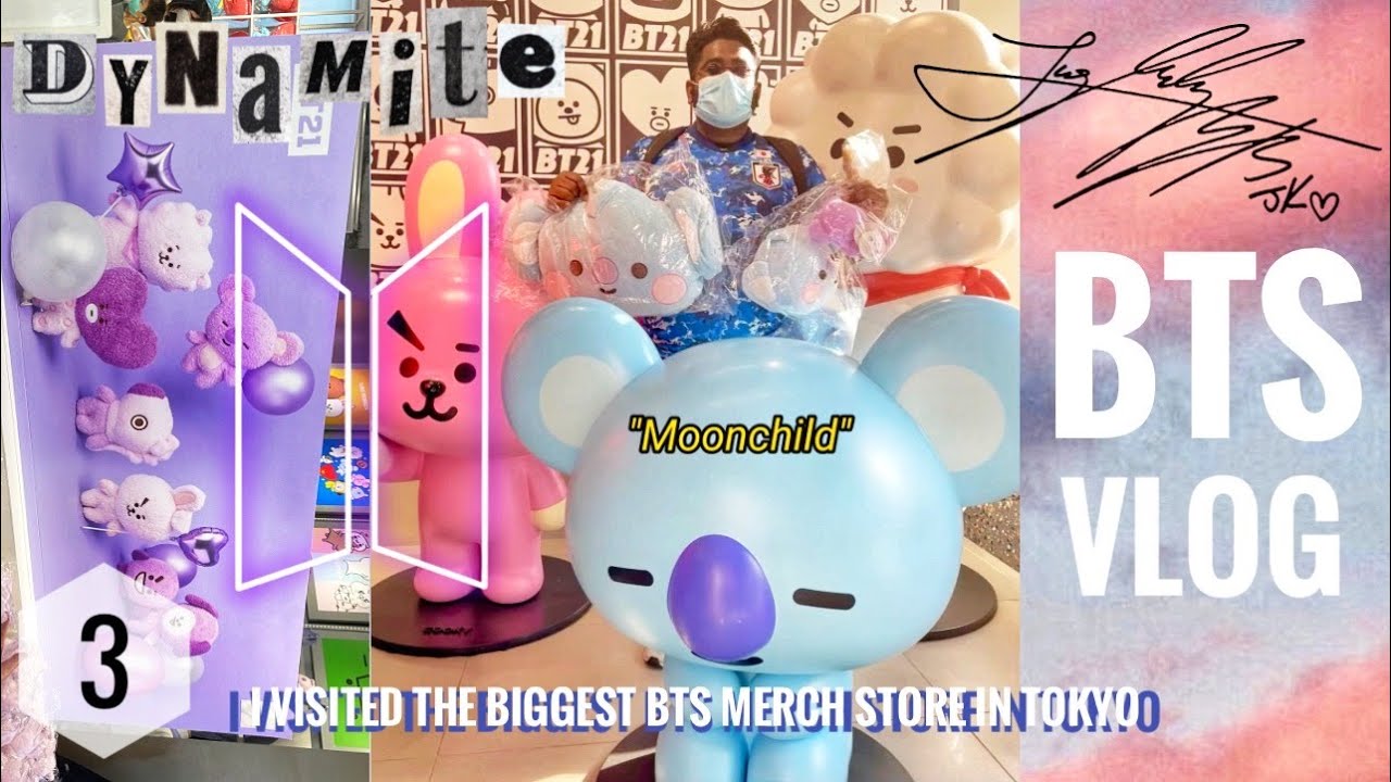 🟪 BTS Merch Store visit in Tokyo 🟪 | BTS Vlog 💜 | Tokyo 2022 Travel ...