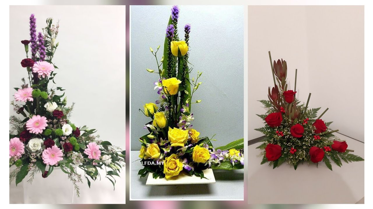 Inverted T Flower Arrangement