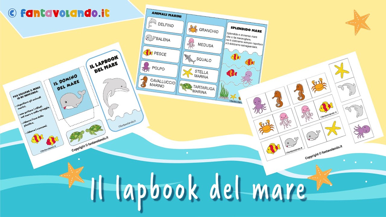 Il lapbook del mare - YouTube