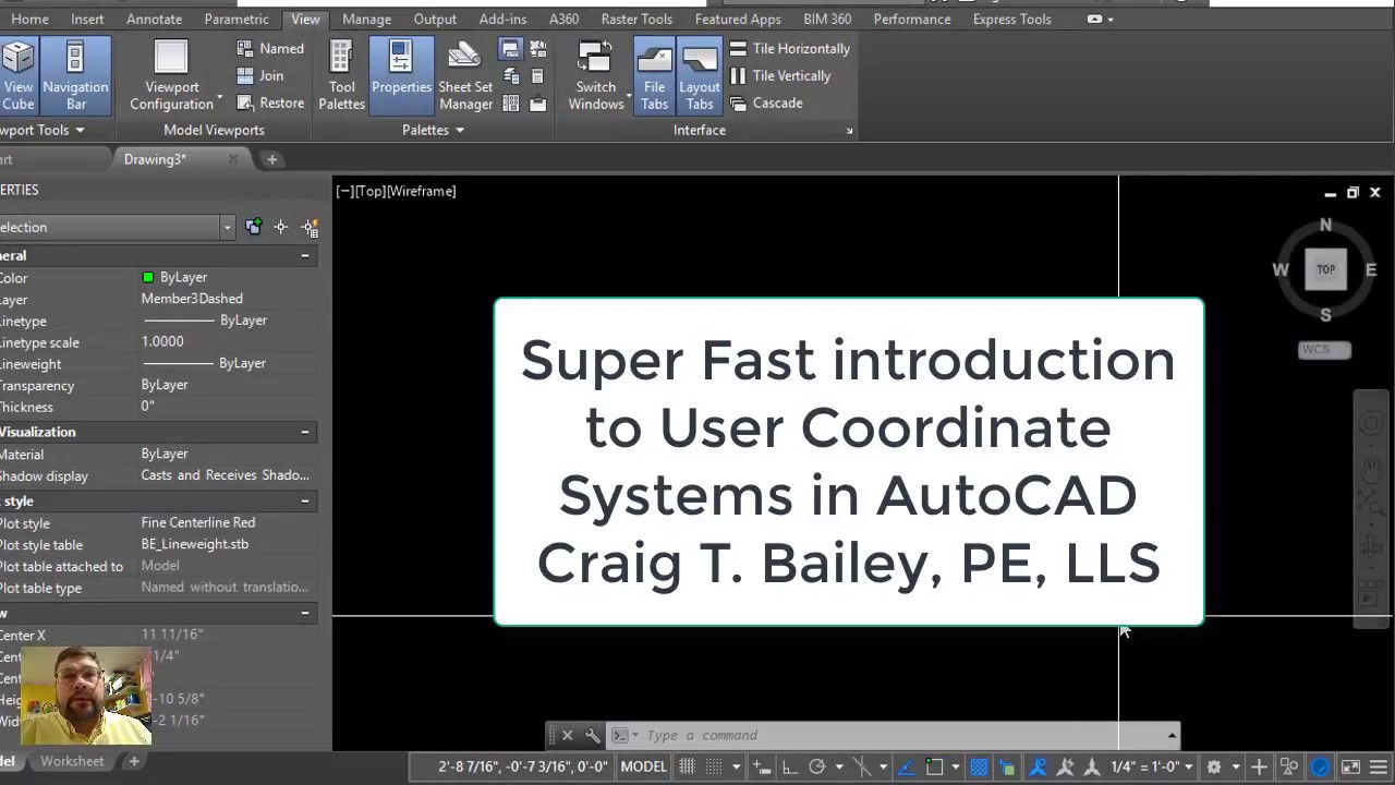 User Coordinate System Primer in AutoCAD - YouTube