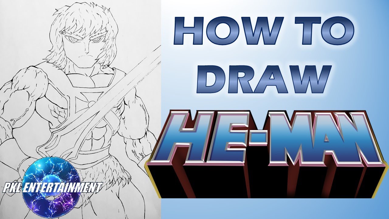 HOW TO DRAW HE-MAN (1983) - YouTube