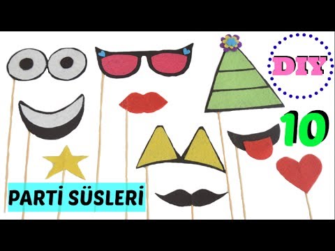 10 Parti Süsü Yapımı / 10 DIY Party Ornaments