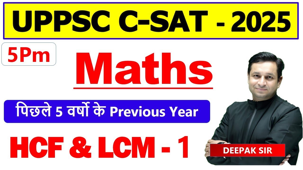 🔴 Class 1 | C-SAT UPPSC 2025 | Target Study IQ | UPPSC Course | - YouTube