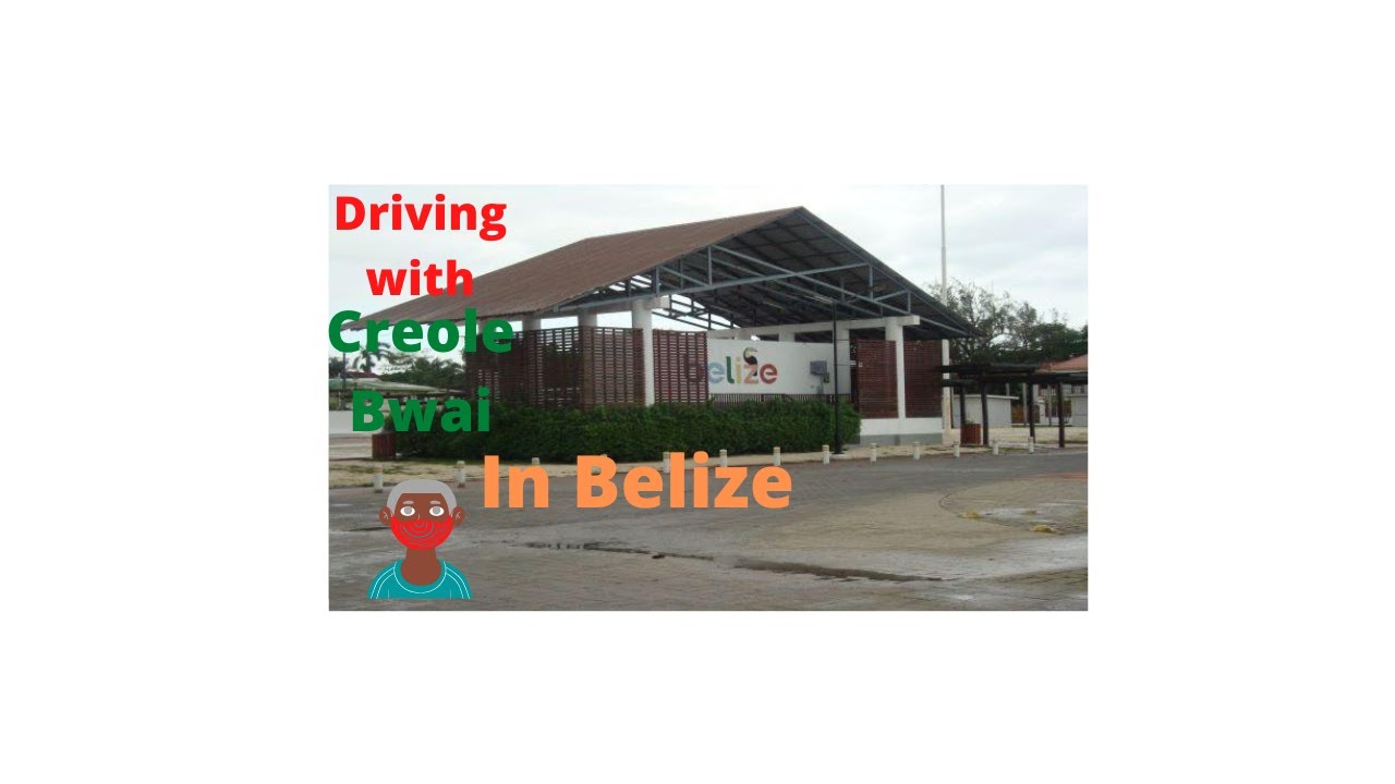 Driving in Belize city(Narrated): East Collet canal to princess ...