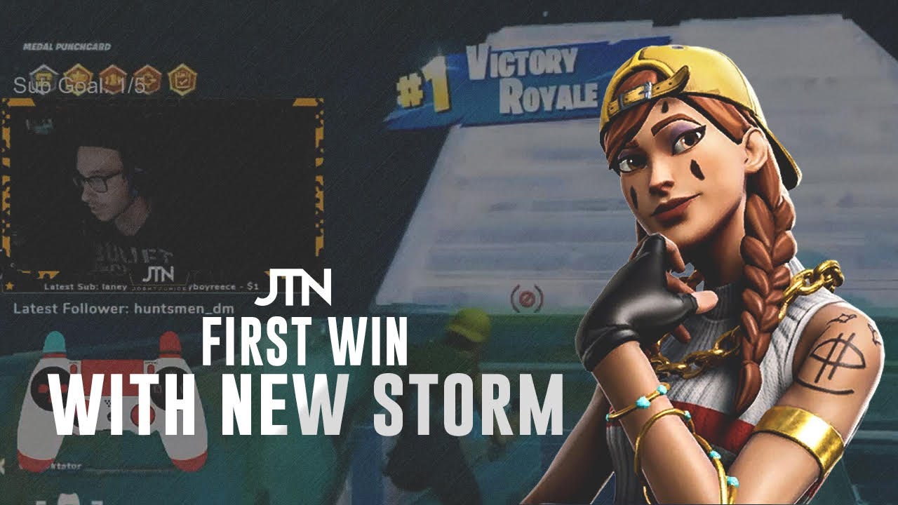 FIRST WIN WITH THE NEW STORM! (Fortnite) - YouTube